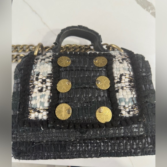 Kooreloo | Bags | Authentic Kooreloo Tweed And Black Crossbody Bag ...